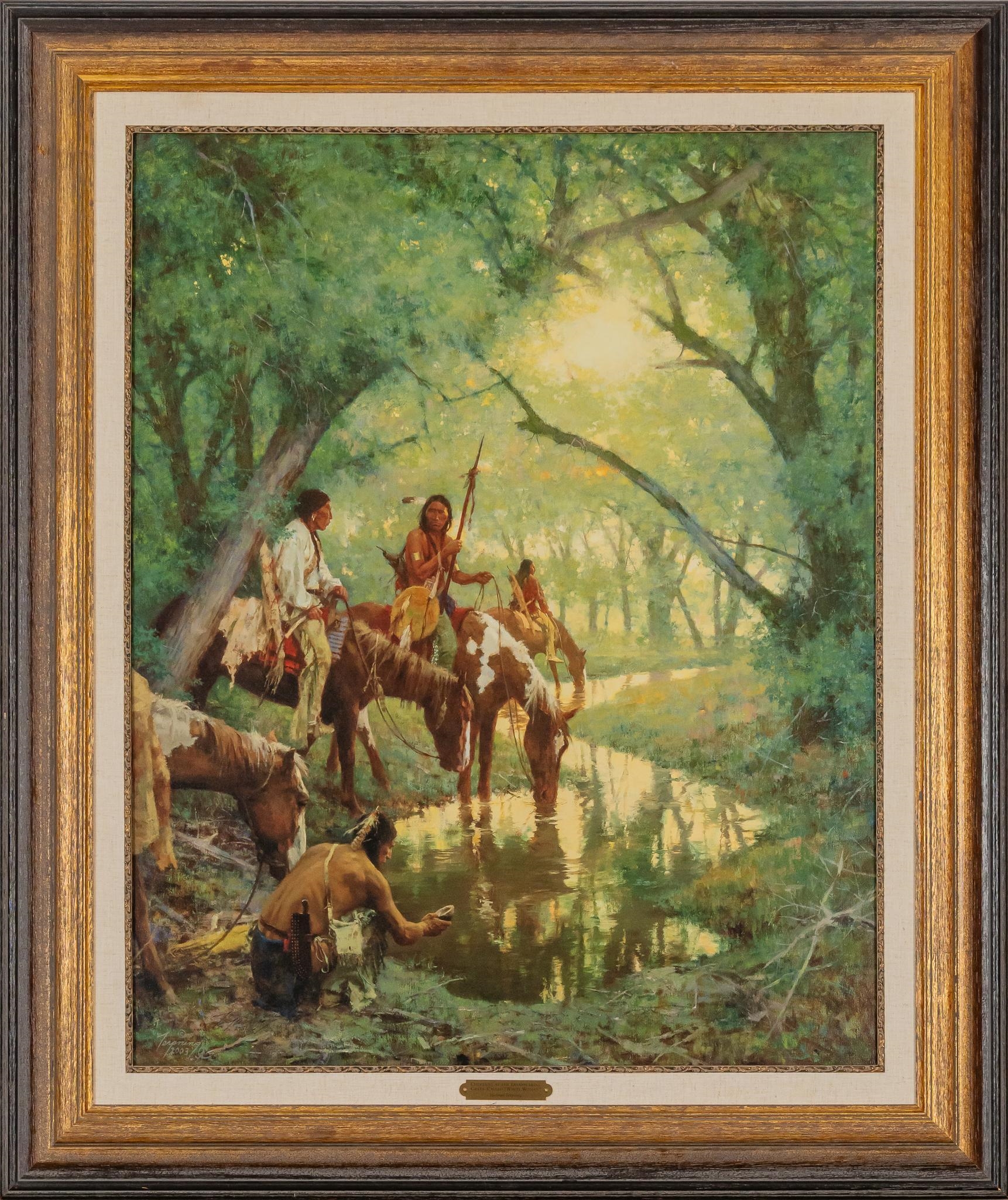 Howard Terpning | Cheyenne at the Disapperaring Creek Called White ...