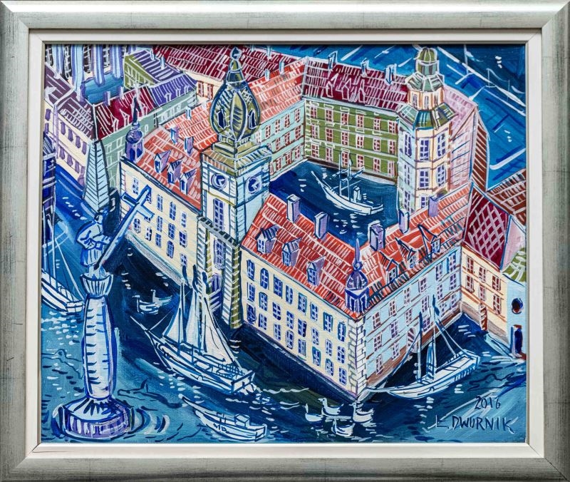 Edward Dwurnik | Castle Square Warsaw (2016) | MutualArt