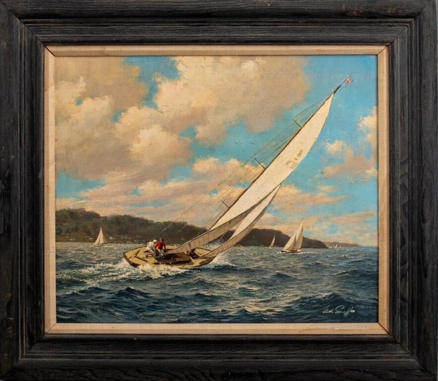 Arthur Saron Sarnoff | Sailing Boat Scene | MutualArt