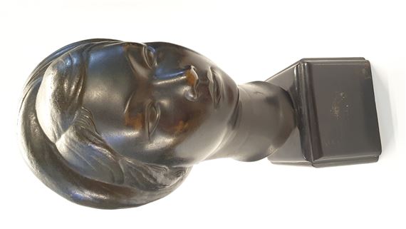 Nguyen Thanh Le | Bust of a young woman with her hair bound in a scarf ...