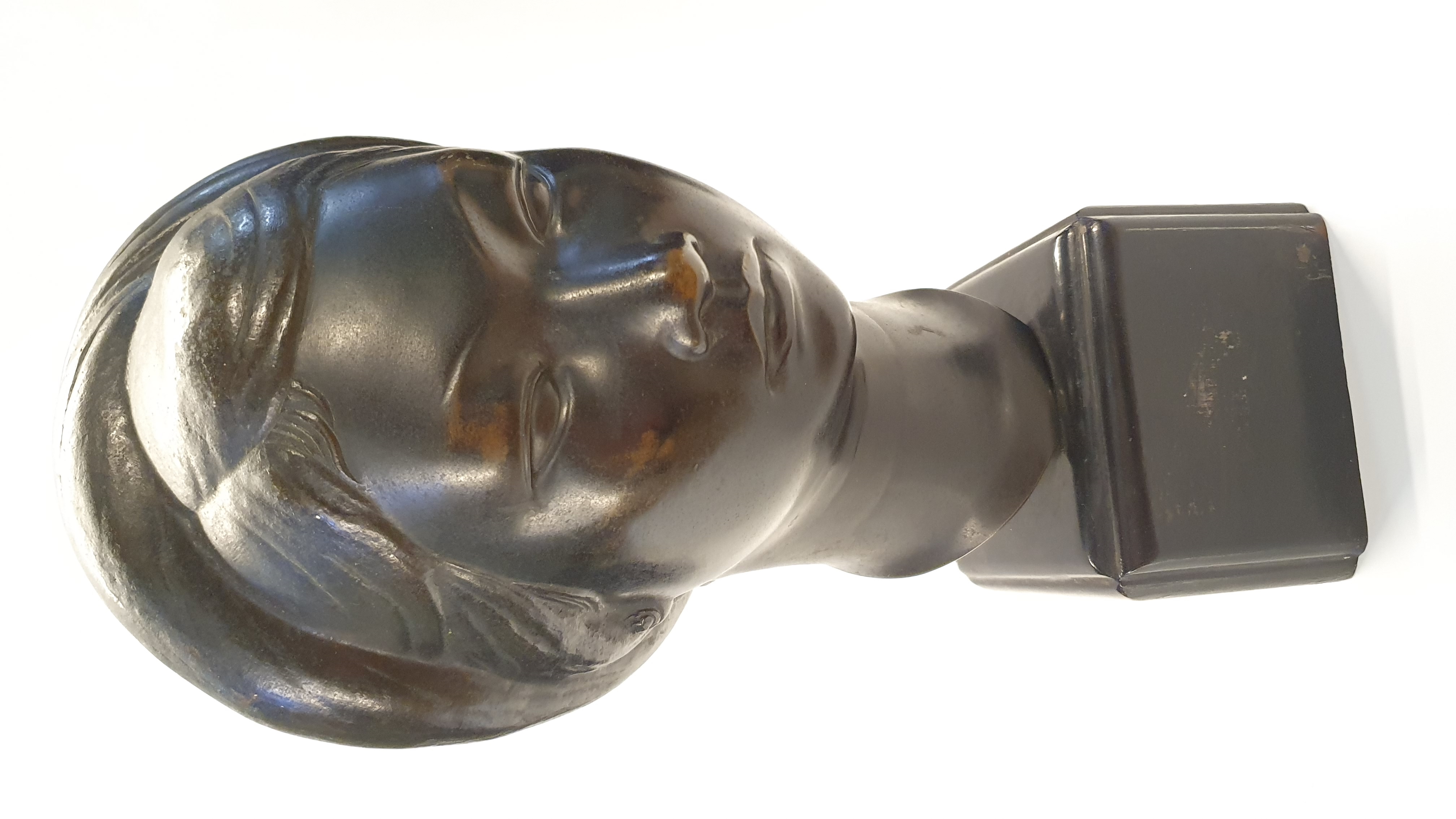 Nguyen Thanh Le | Bust of a young woman with her hair bound in a scarf ...