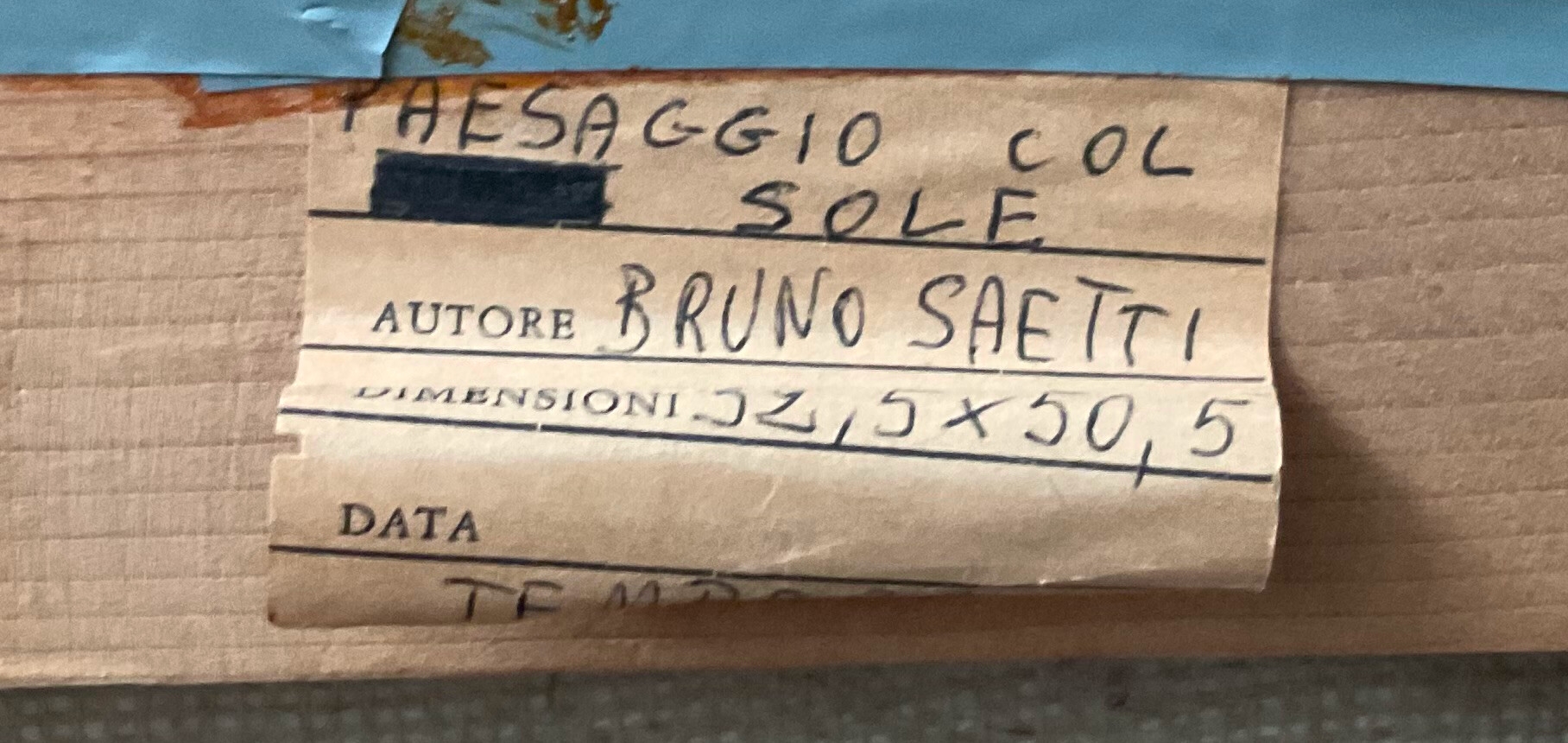 Bruno Saetti | Paesaggio col sole (1970) | MutualArt