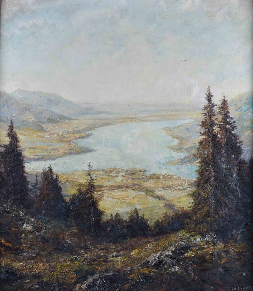 Otto Eduard Pippel | Blick von Wallberg auf den Tegernsee | MutualArt