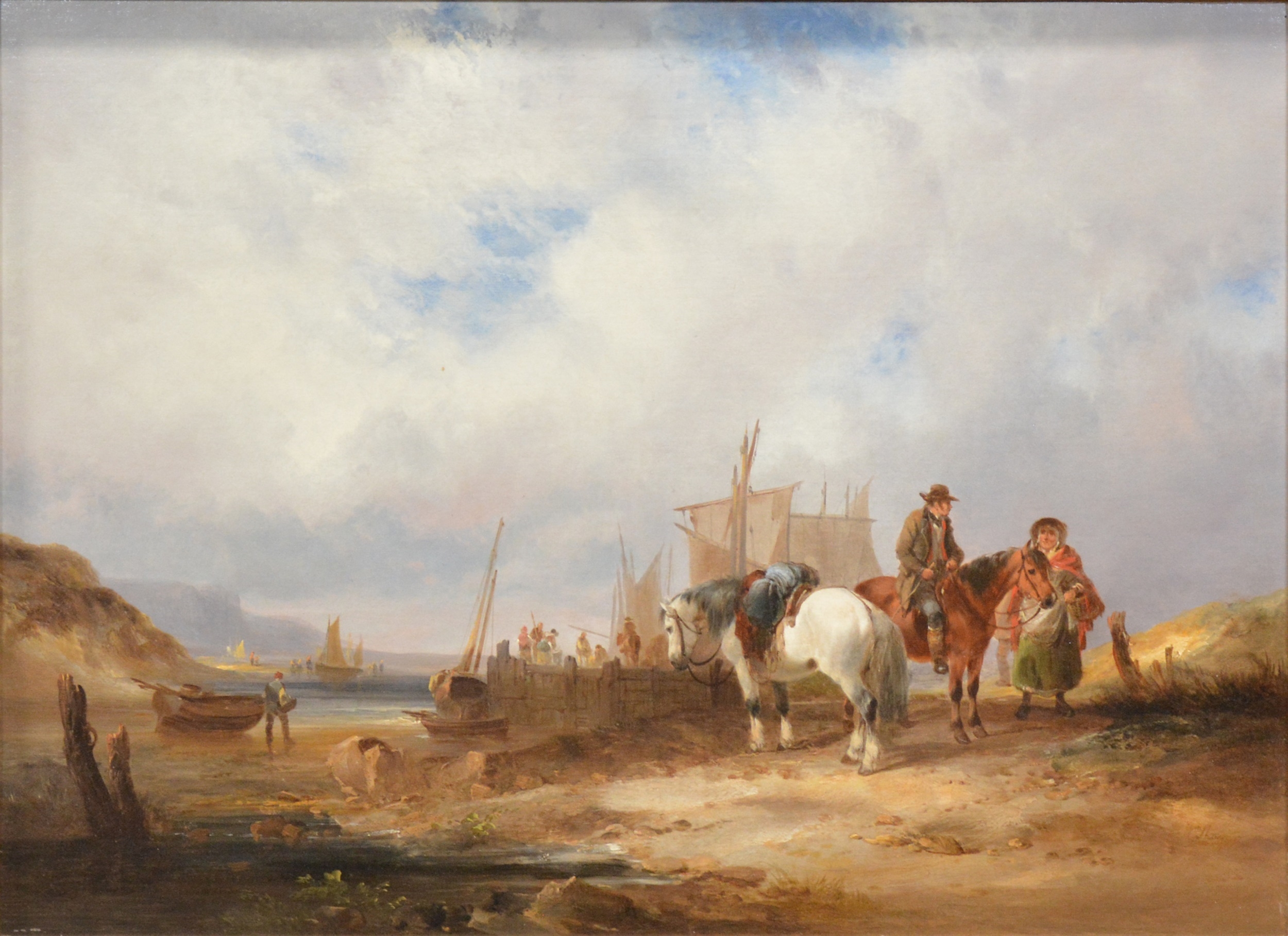 William Shayer Sr. | William Shayer, Unloading the catch | MutualArt