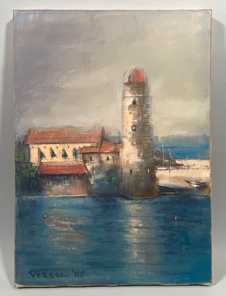 Teodor Vescu | The bell tower of Collioure | MutualArt