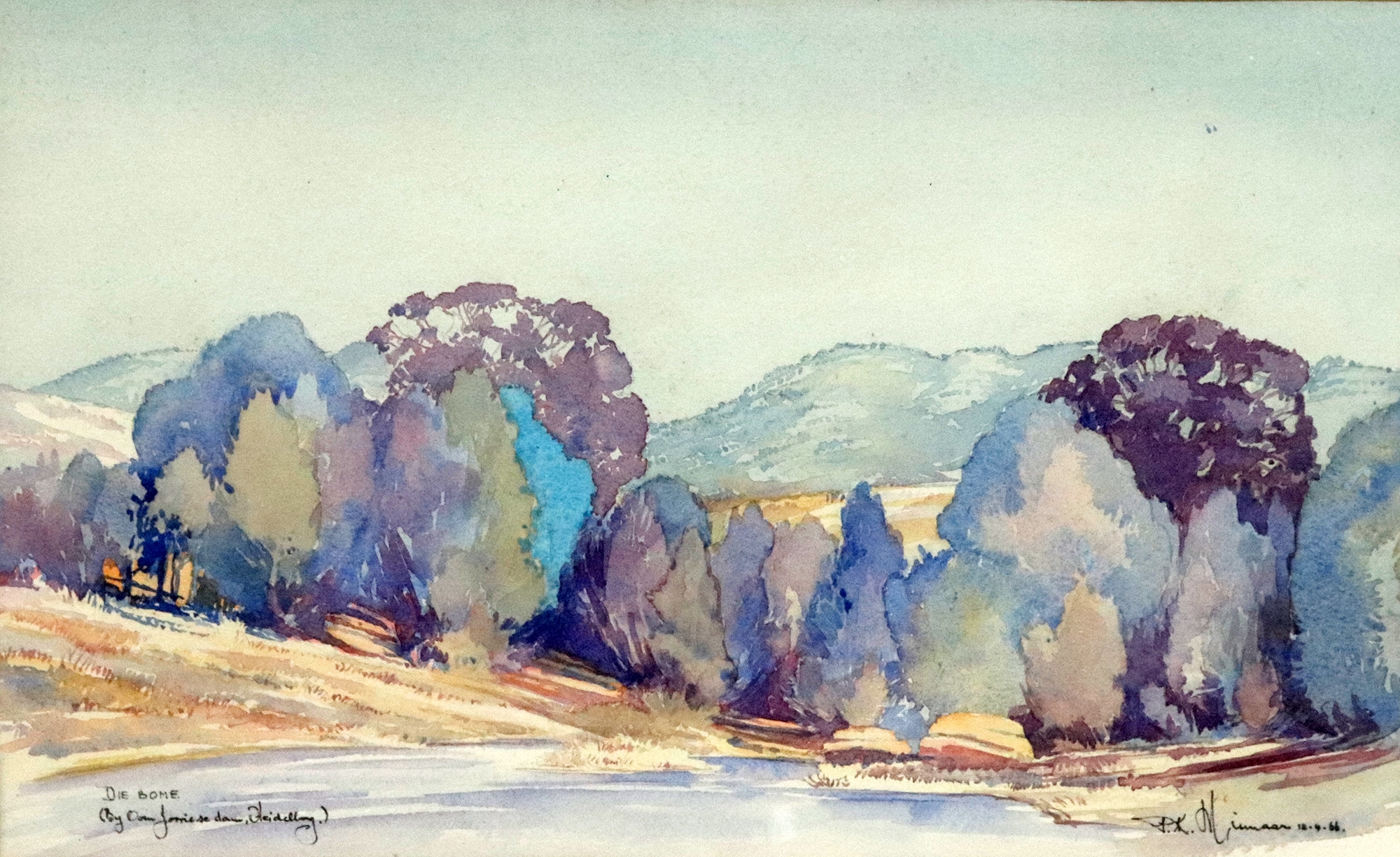 Phil Minnaar | HEIDELBERG PLAAS; BLOEKOMBOME | MutualArt