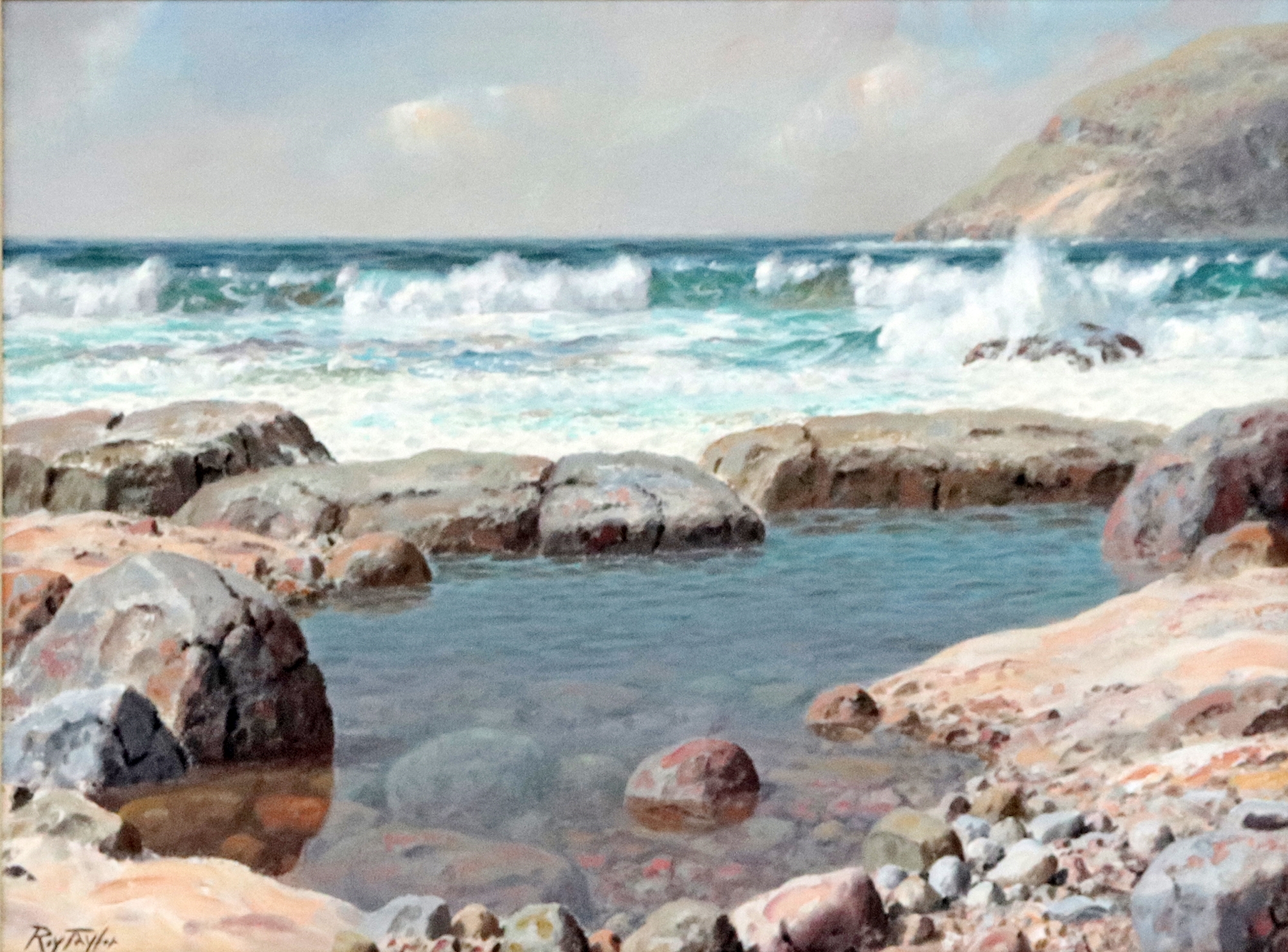 Roy Taylor | POOL AND SEA NEAR KEIMOUTH | MutualArt