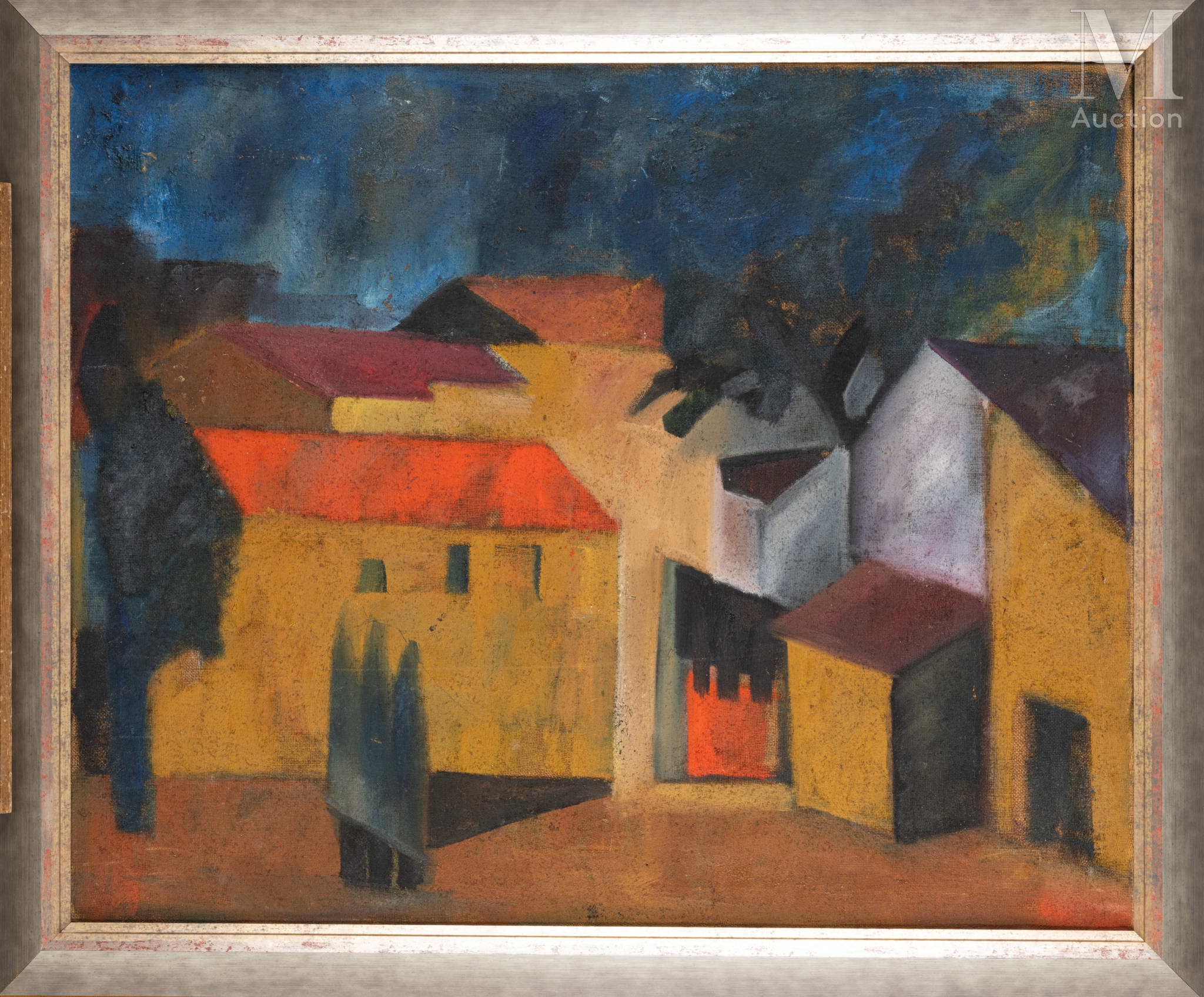 French School, 20th Century | Les toits rouges ou Maisons en Toscane ...