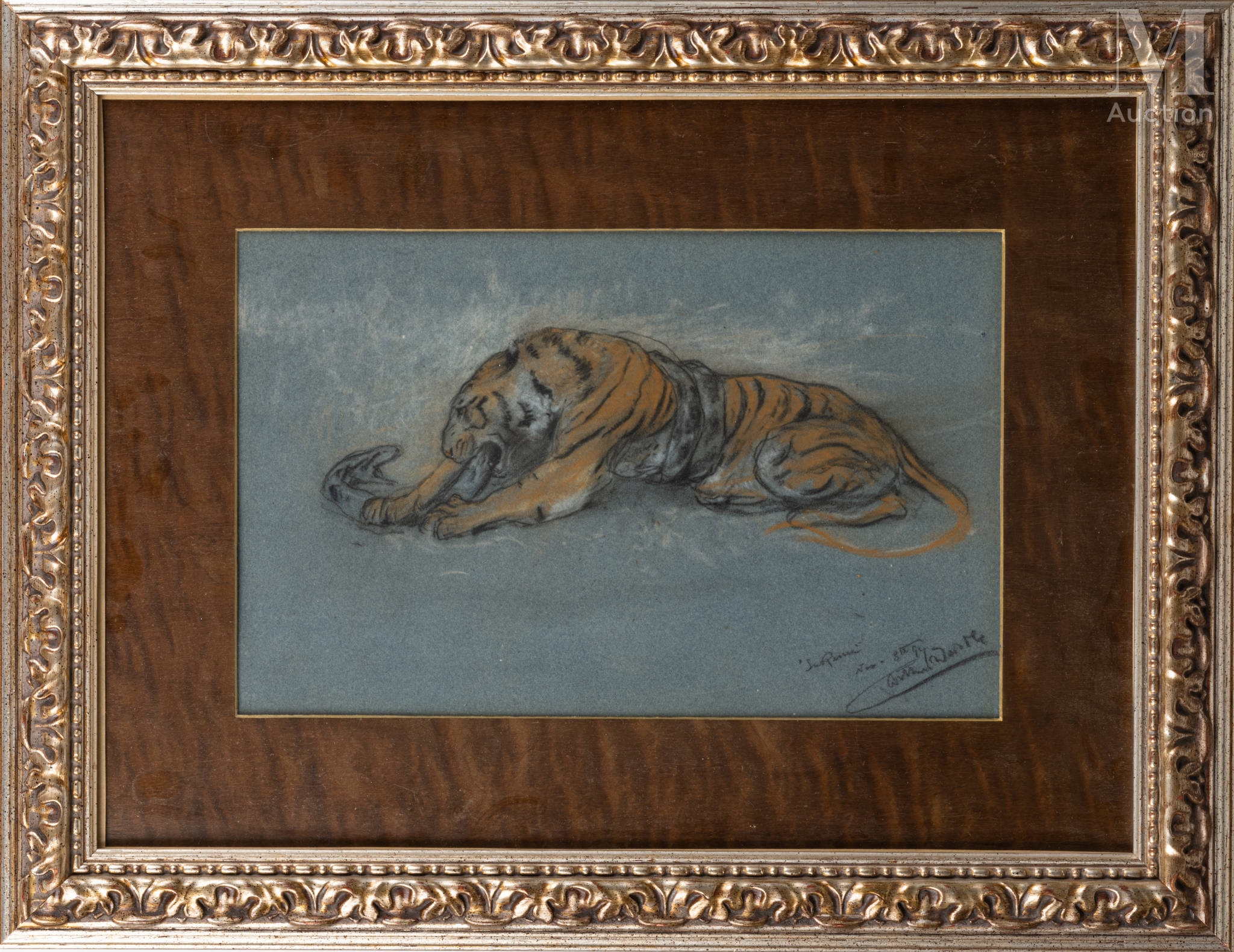 Arthur Wardle | Tigre et serpent combattant (94) | MutualArt