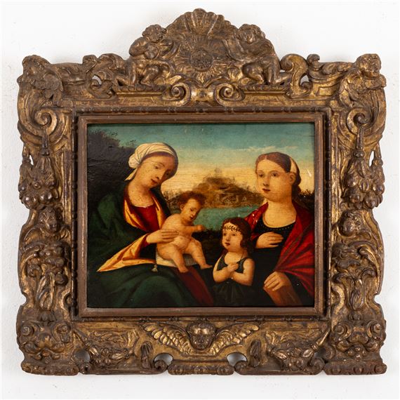 Francesco Rizzo da Santacroce | Madonna con il Bambino, San Giovanino e ...