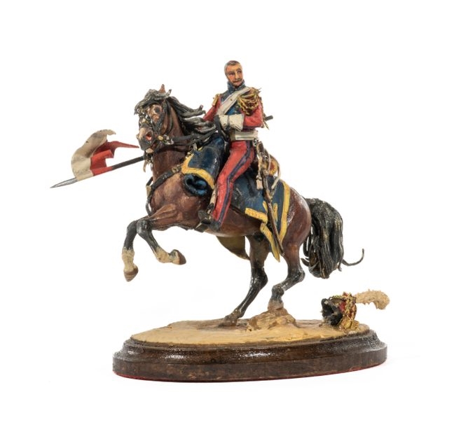 Bernard Vanot | Red lancer of the Imperial Guard in full battle dress ...