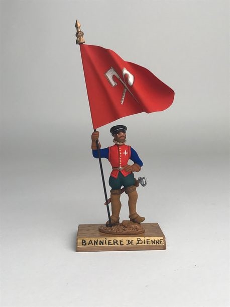 Guy Renaud | Flag bearer of Swiss towns and cantons. Biel banner ...