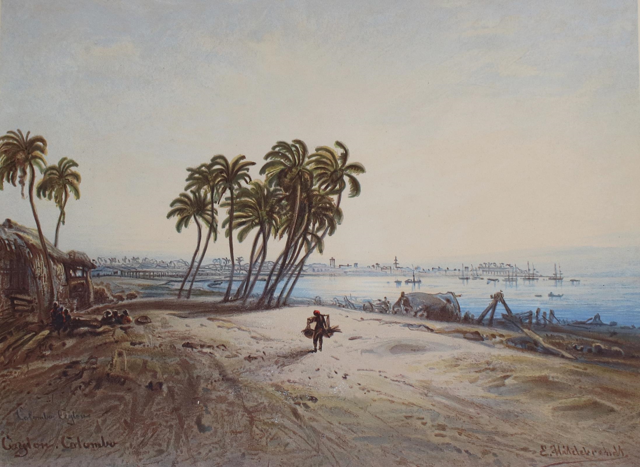 Eduard Hildebrandt | Ceylon Point de Galle (Circa 1870) | MutualArt