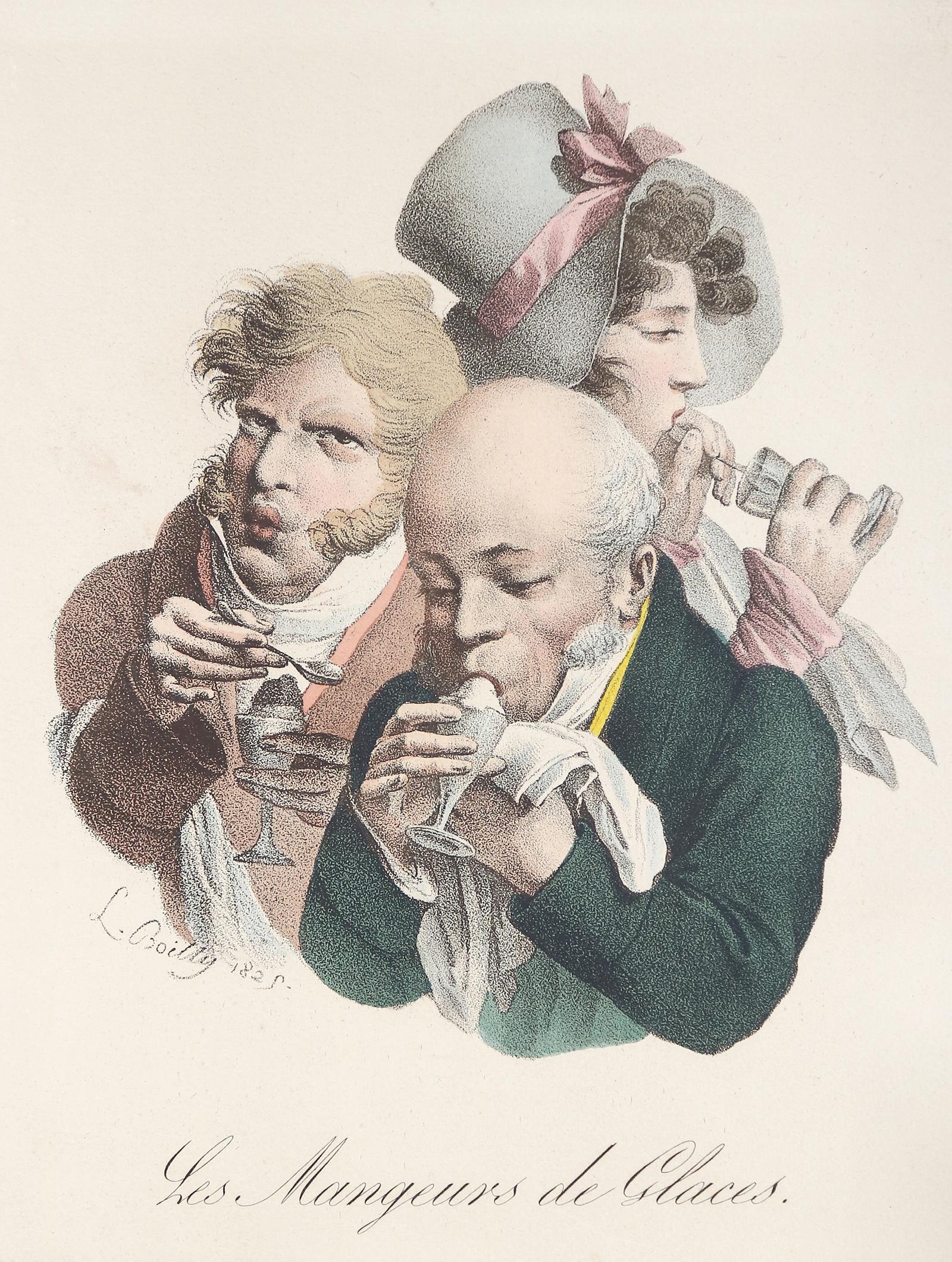 Louis-Léopold Boilly | Aus Les Grimaces mit Essensdarstellungen Les ...