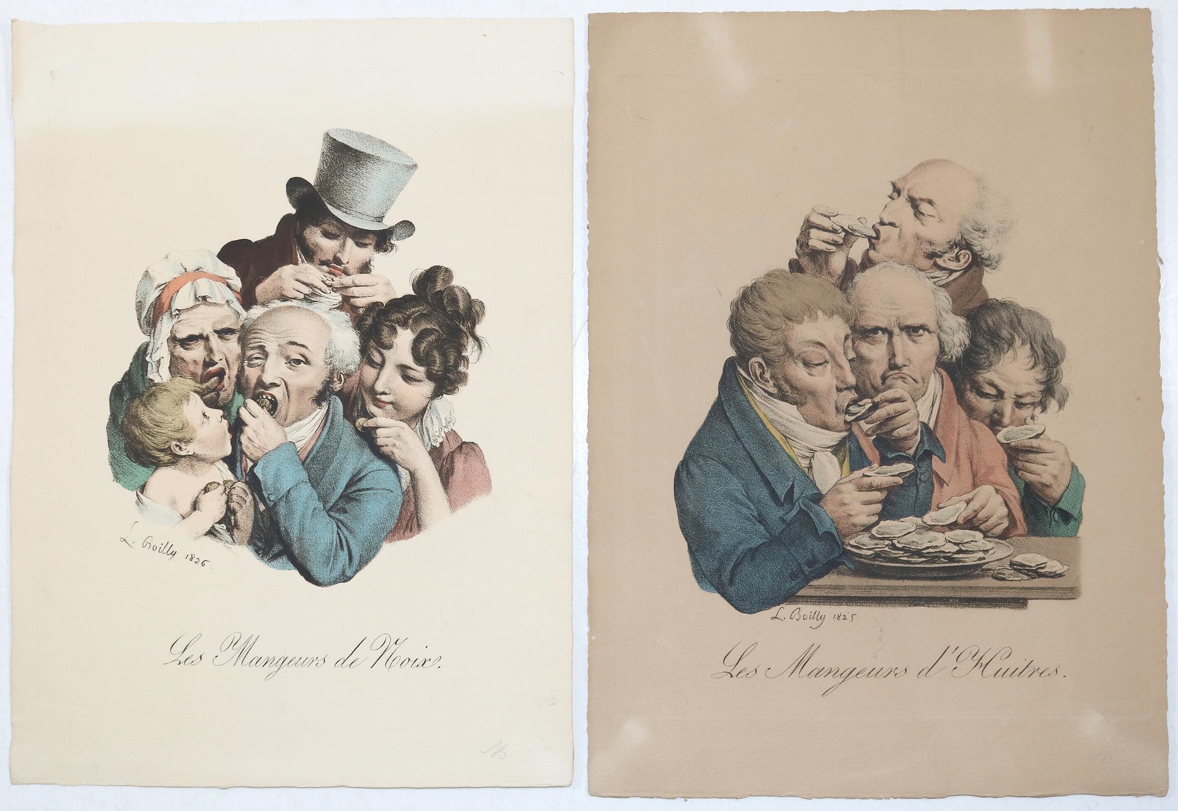 Louis-Léopold Boilly | Aus Les Grimaces mit Essensdarstellungen Les ...