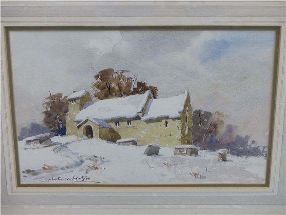 James Fletcher Watson | CHURCH IN THE SNOW | MutualArt