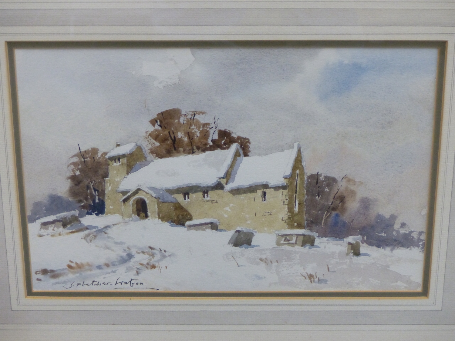 James Fletcher Watson | CHURCH IN THE SNOW | MutualArt