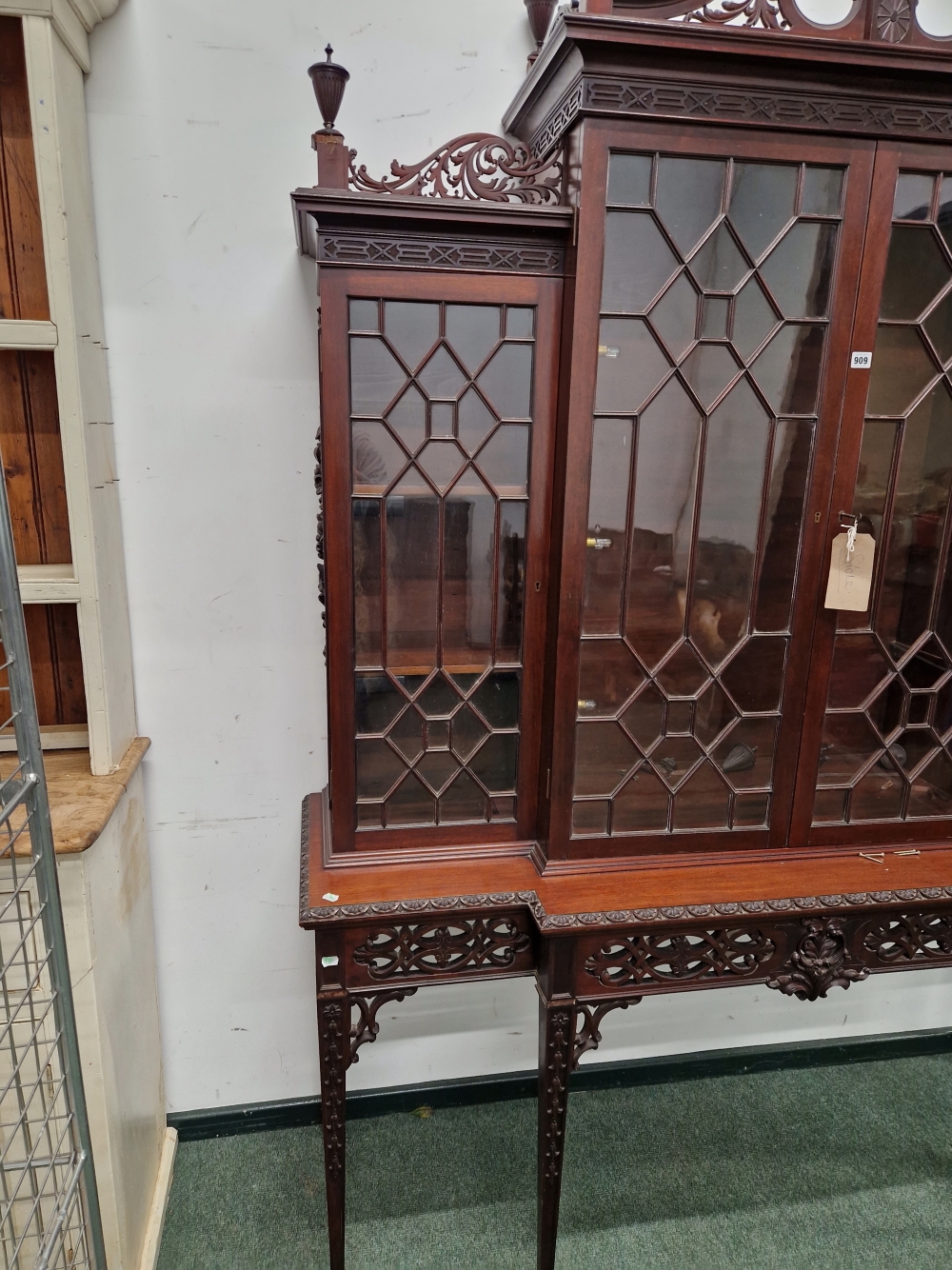 James Hicks | A MAHOGANY BREAKFRONT DISPLAY CABINET | MutualArt