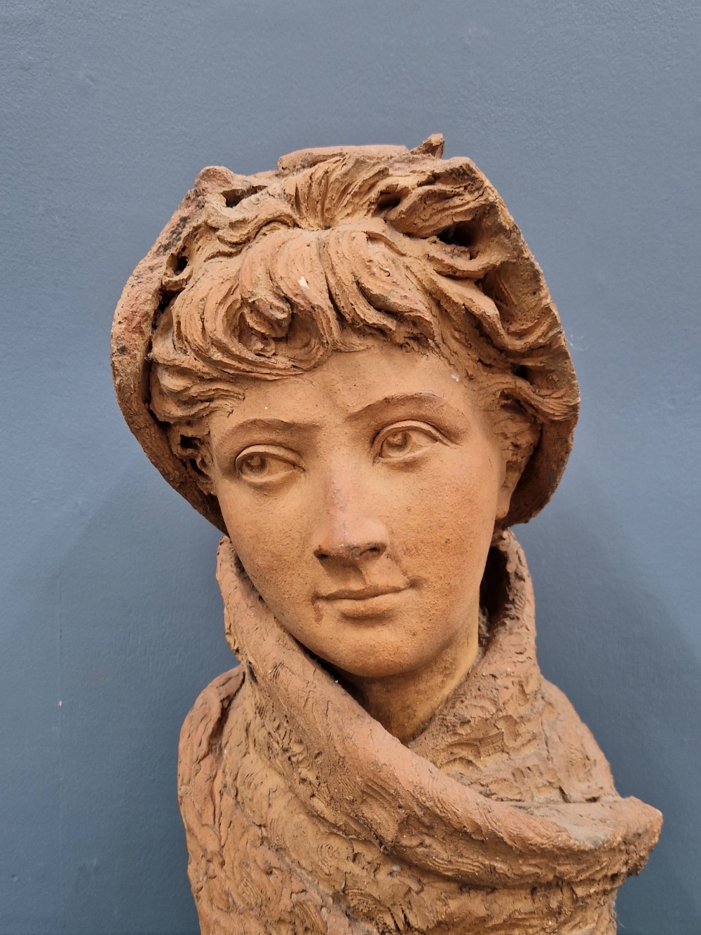 William Henry Tyler | A TERRACOTTA HEAD OF A YOUNG LADY (1879) | MutualArt