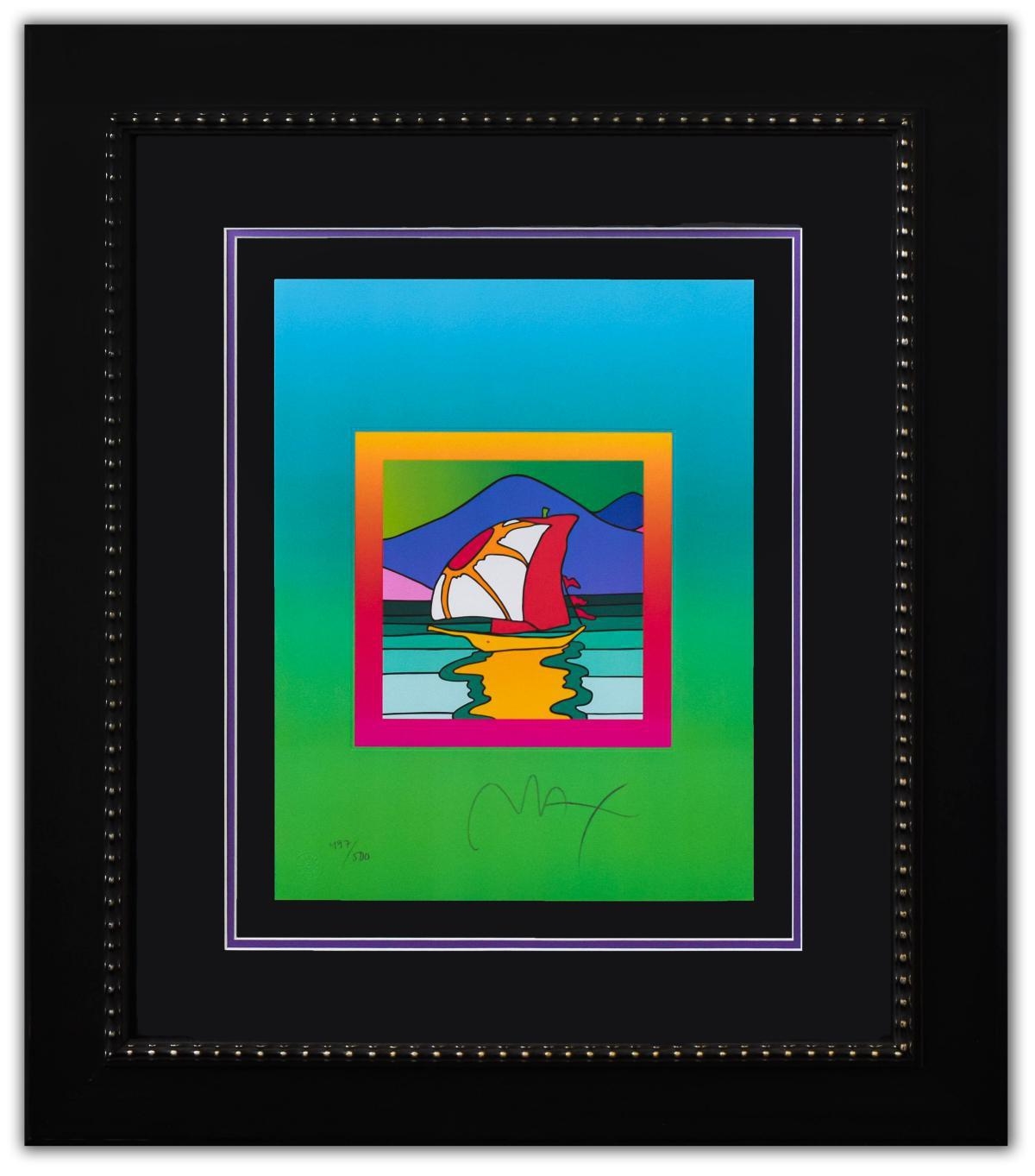 Peter Max | Sailboat East on Blends | MutualArt