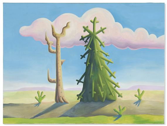 Daisy Dodd-Noble | Two Trees with Blue sky and large cloud (2019 ...