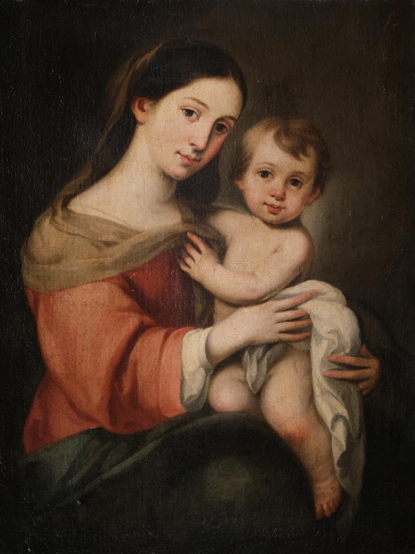 Bartolomé Estebán‏ Murillo | Virgen con el Niño Jesús | MutualArt