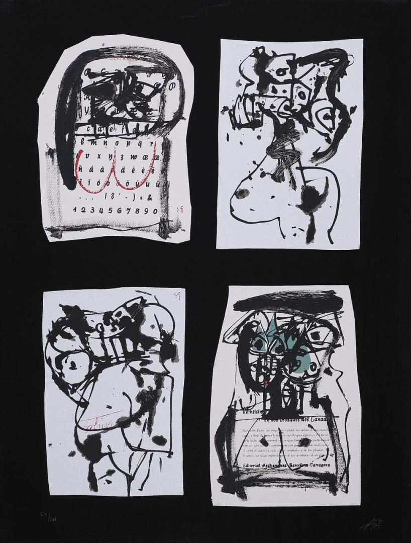 Antonio Saura | Cuatro damas (1976) | MutualArt