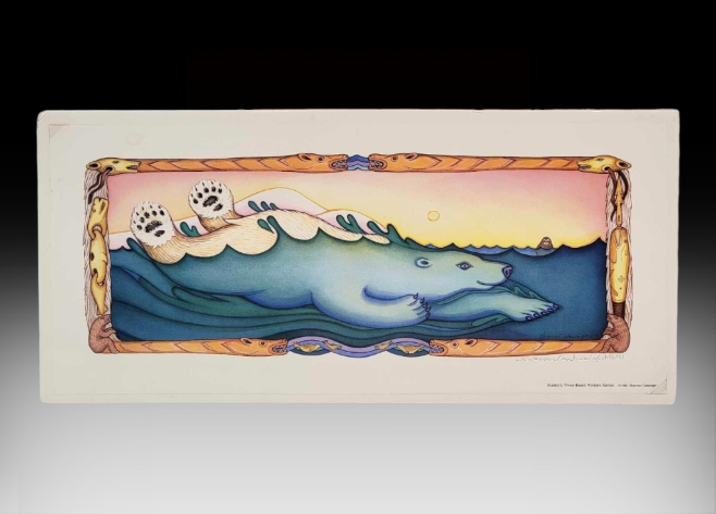 Shannon Cartwright | Alaska's Three Bears Poster Series | MutualArt