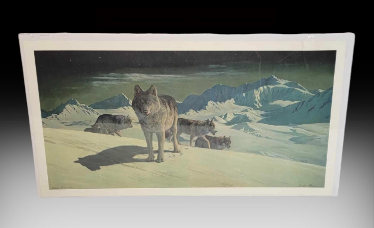 Charles Gause | Moonlight Wolves | MutualArt