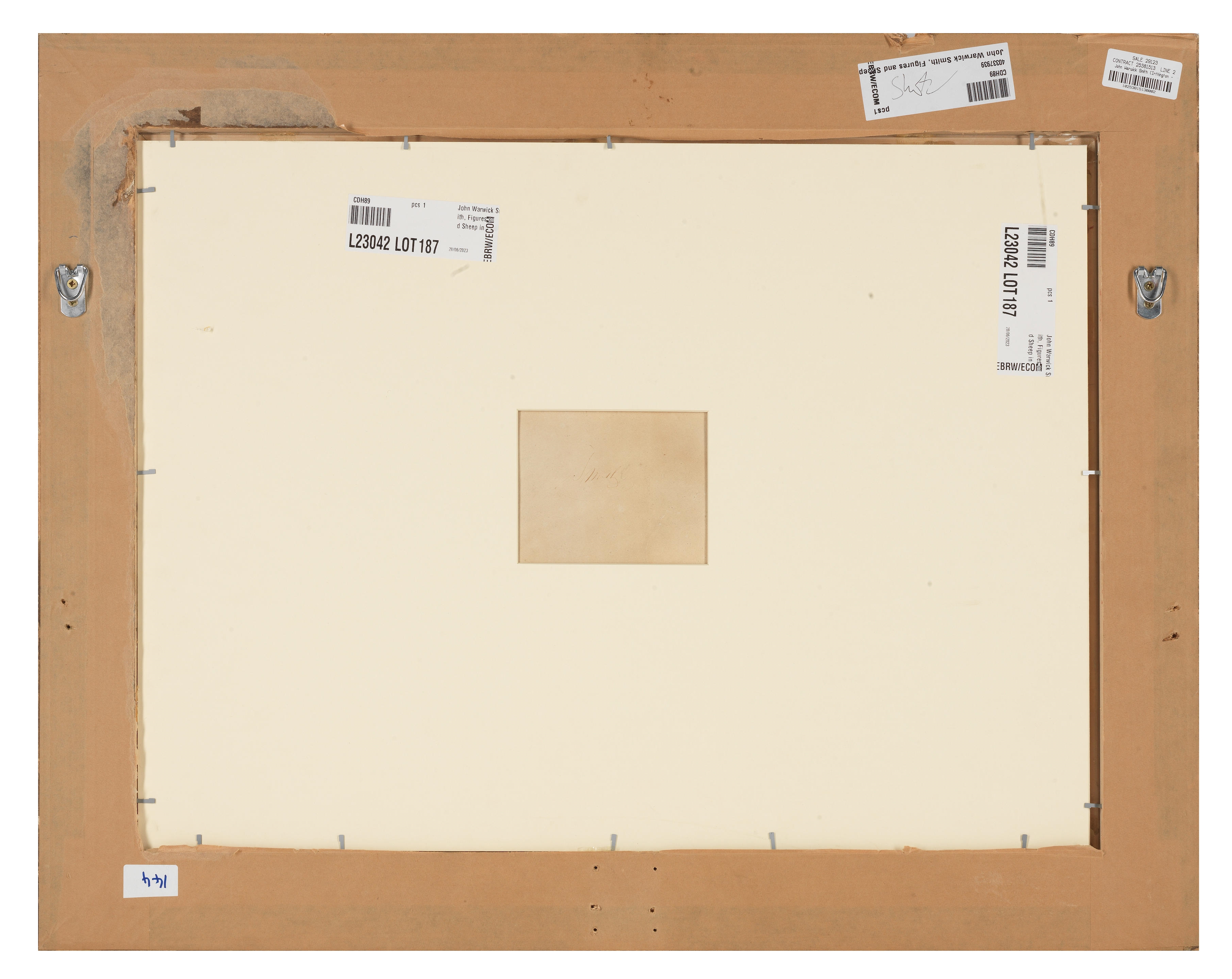 John Warwick Smith | Shepherds watching over a valley of sheep | MutualArt