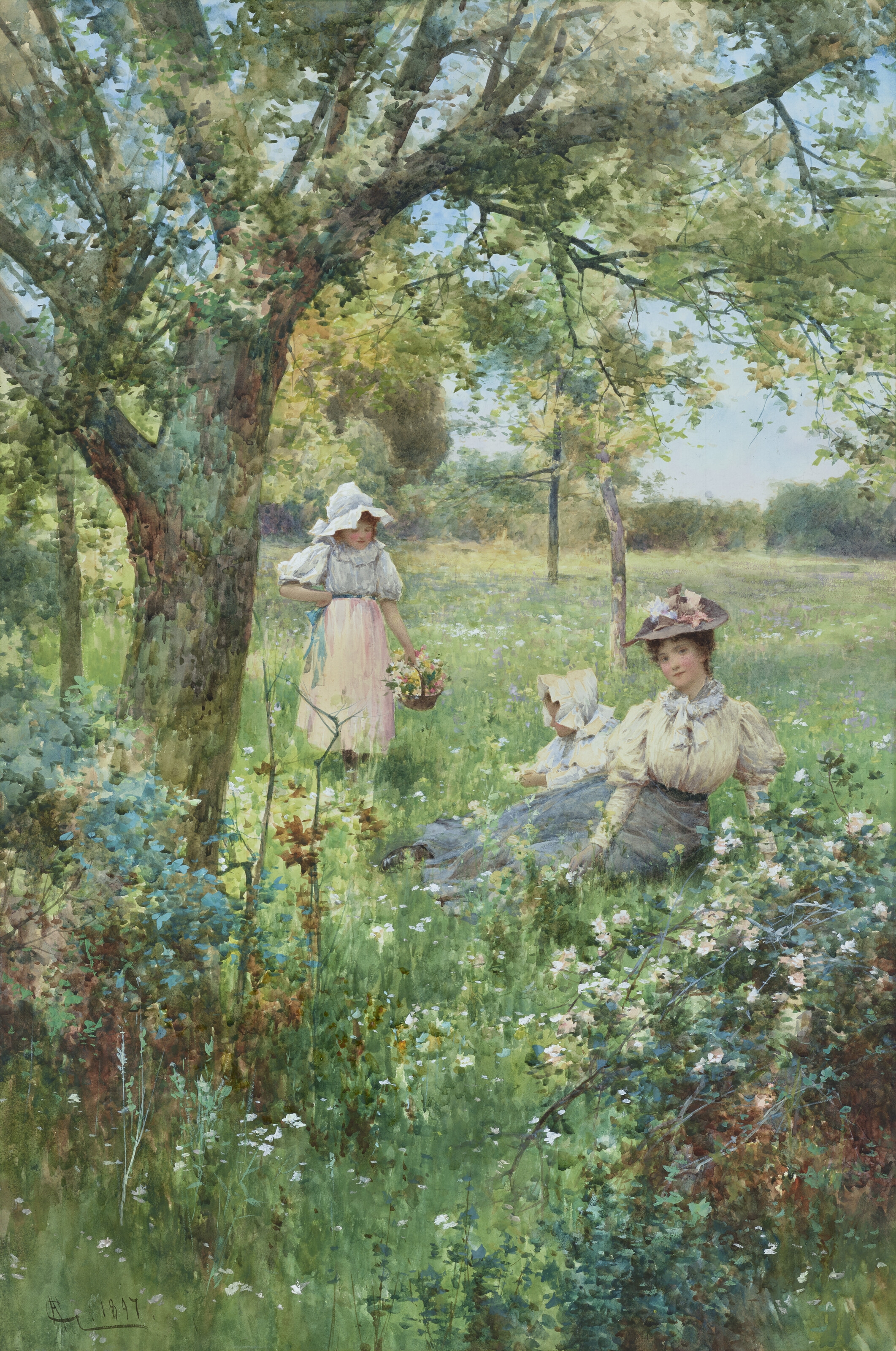 Alfred Augustus Glendening Jr. | Evening walk | MutualArt