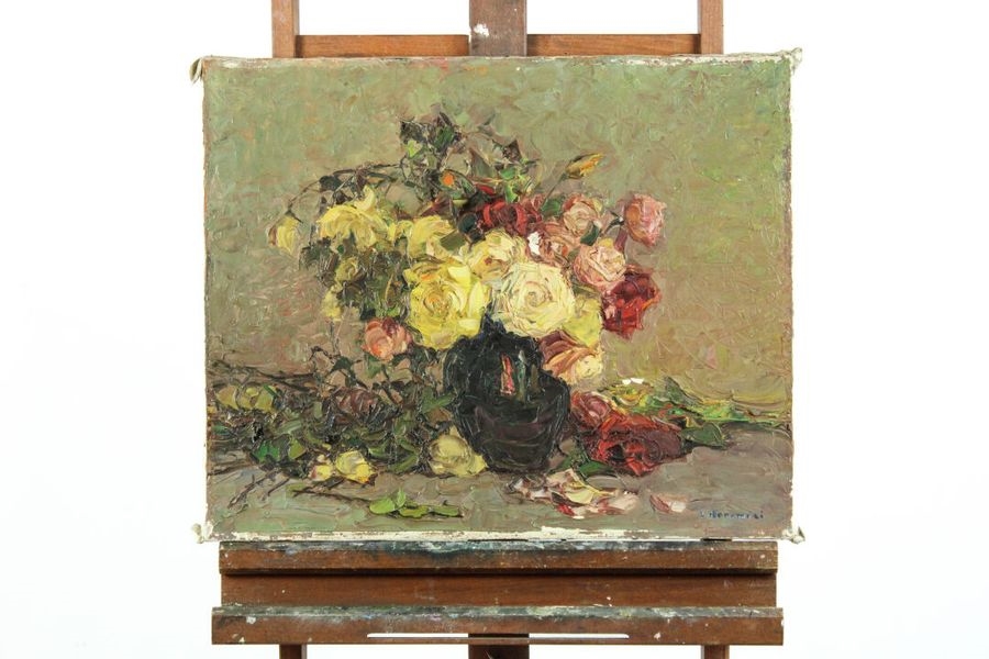 Louis Bonamici | Marché à la Colle sur Loup (1946) | MutualArt