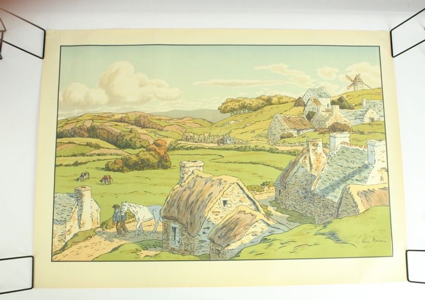 Henri Rivière | Village de chaumières | MutualArt