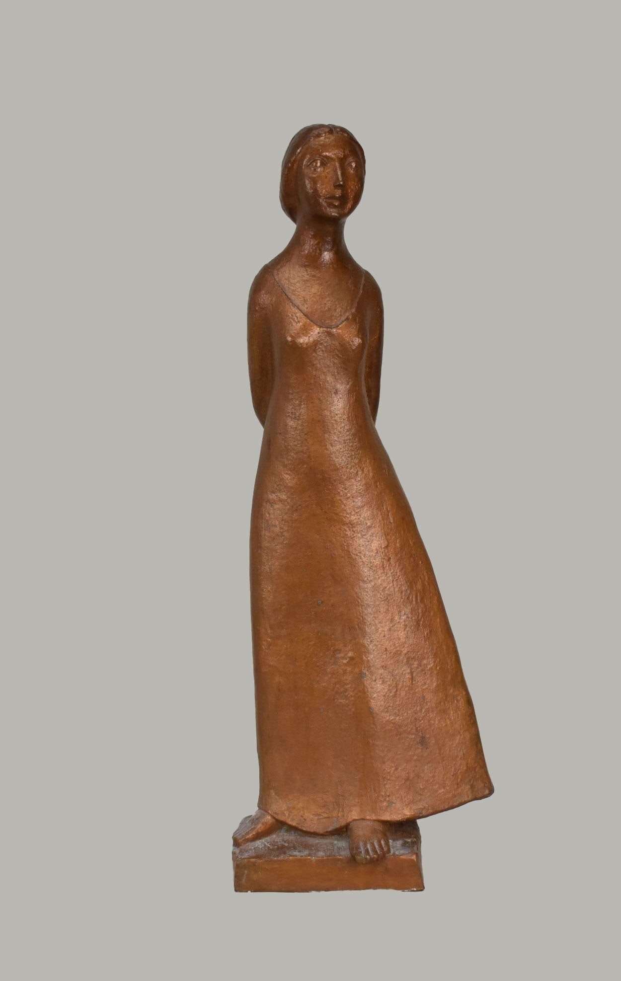 Clement Renzi | Sculpture Standing Woman (1979) | MutualArt