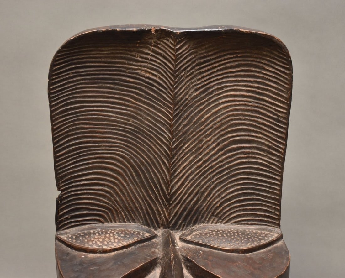African School | Large Vintage African Batcham Mask, Kings Stool/Chair ...