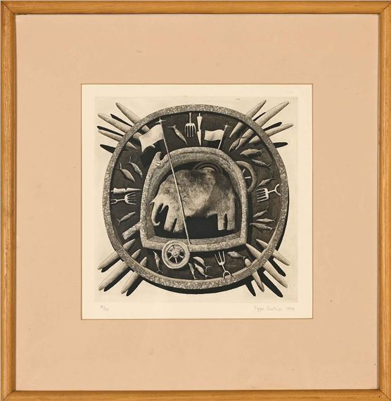 Pippa Skotnes | Abstract Composition with Elephant (1993) | MutualArt