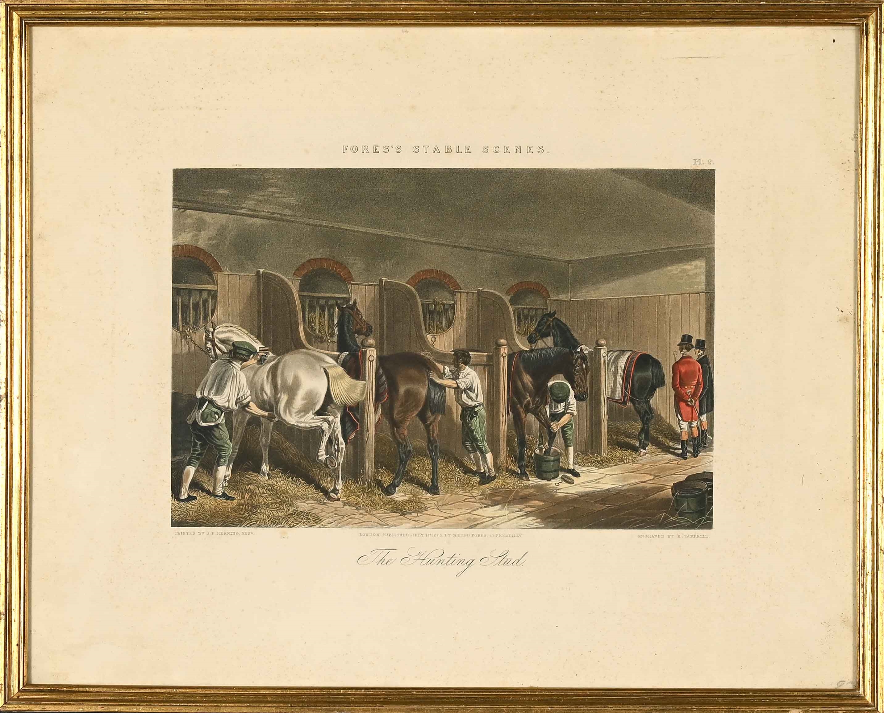 Henry A. Papprill | Two Works: Fores's Stable Scene: The Hunting Stand ...