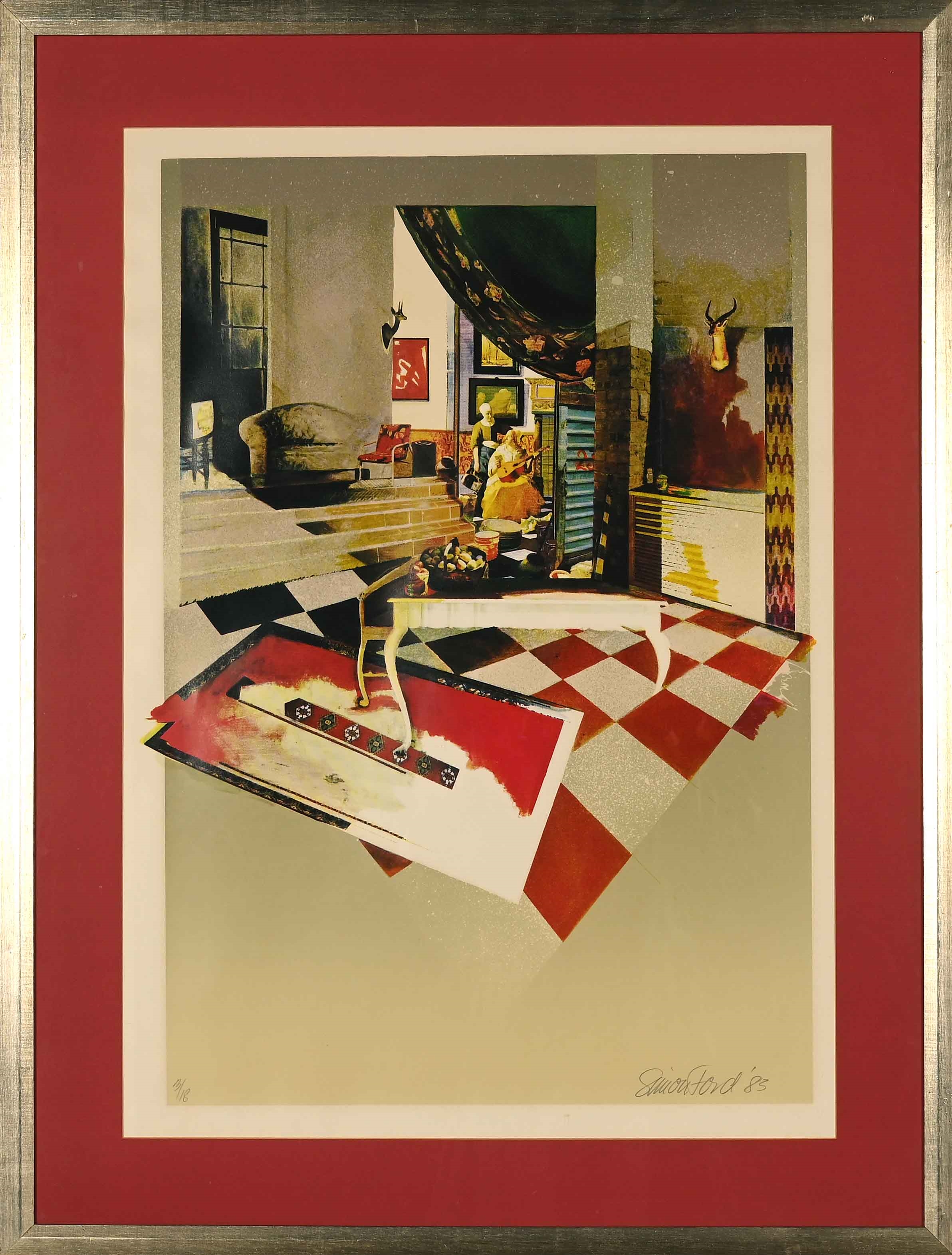 Simon Ford | Surreal Interior (1983) | MutualArt