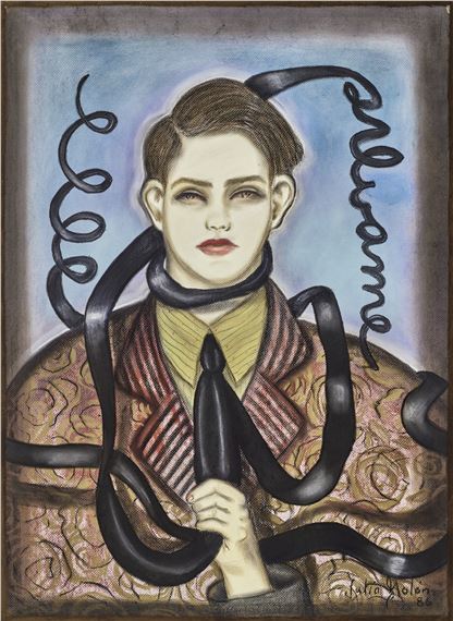 Julio Galán | Boy with Tie (1986) | MutualArt