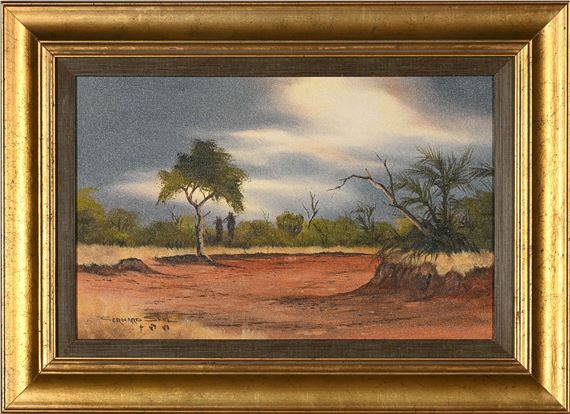 Gerhard Smit | Dry River Bed with Trees | MutualArt