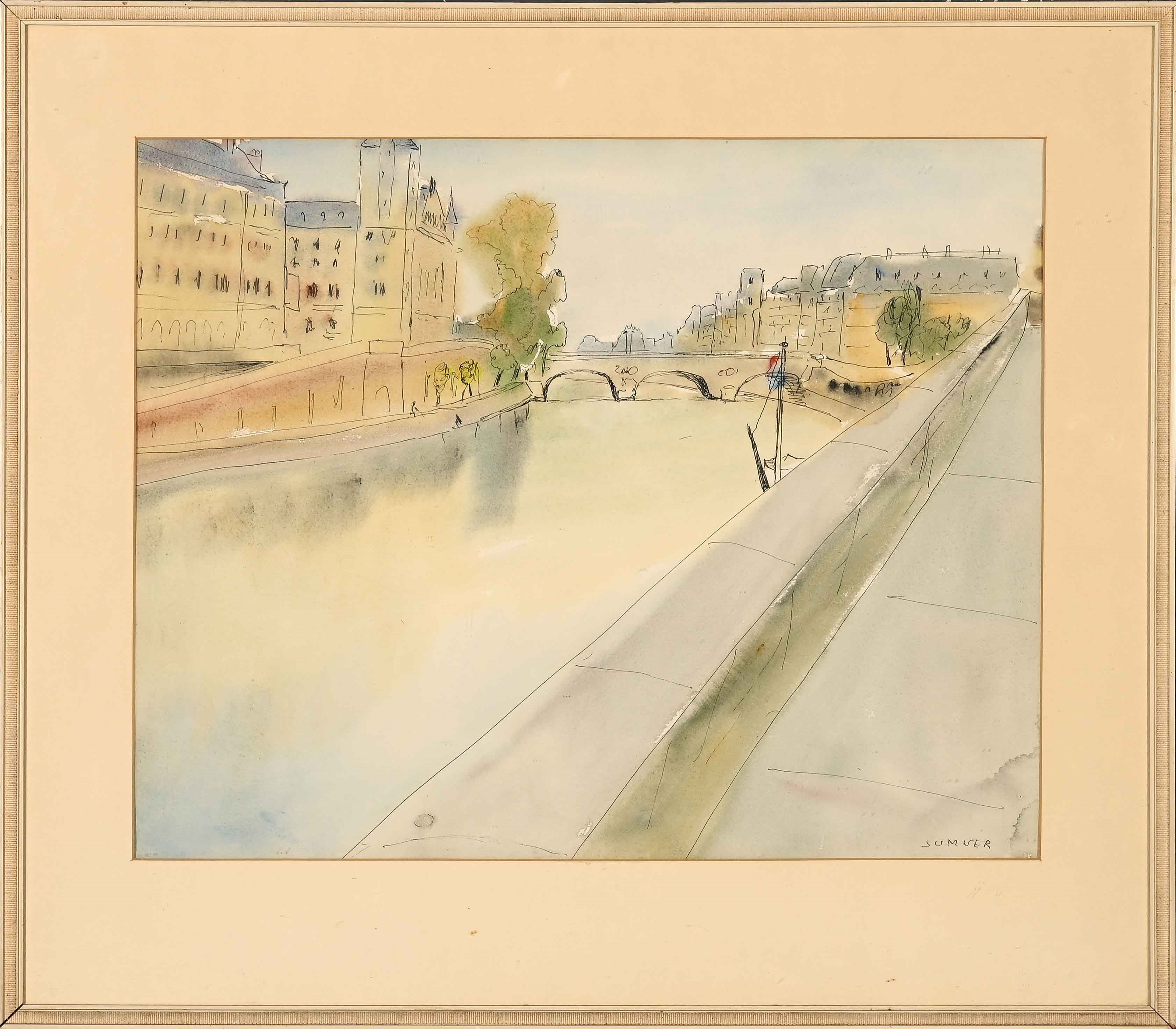 Maud Frances Eyston Sumner | View of a Canal | MutualArt