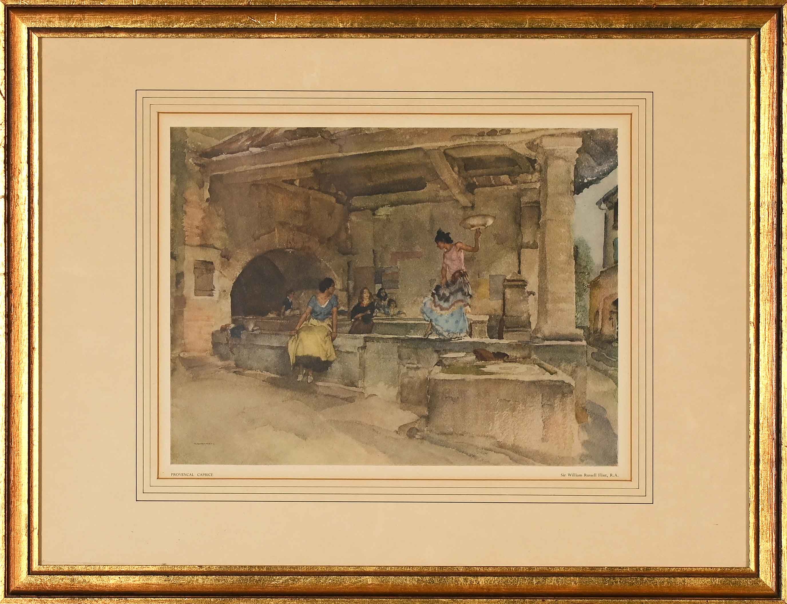 William Russell Flint | Study of an Idler (1937) | MutualArt