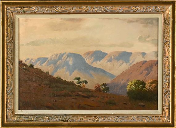 Robert Pohl | Landscape with Distant Mountains (1933) | MutualArt