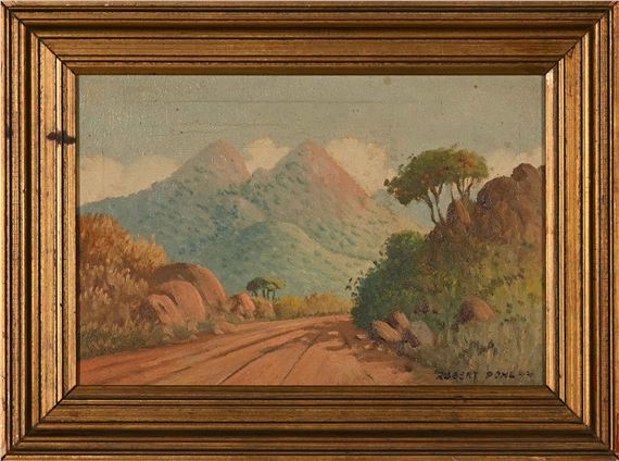 Robert Pohl | Road Leading Through Mountains (1949) | MutualArt