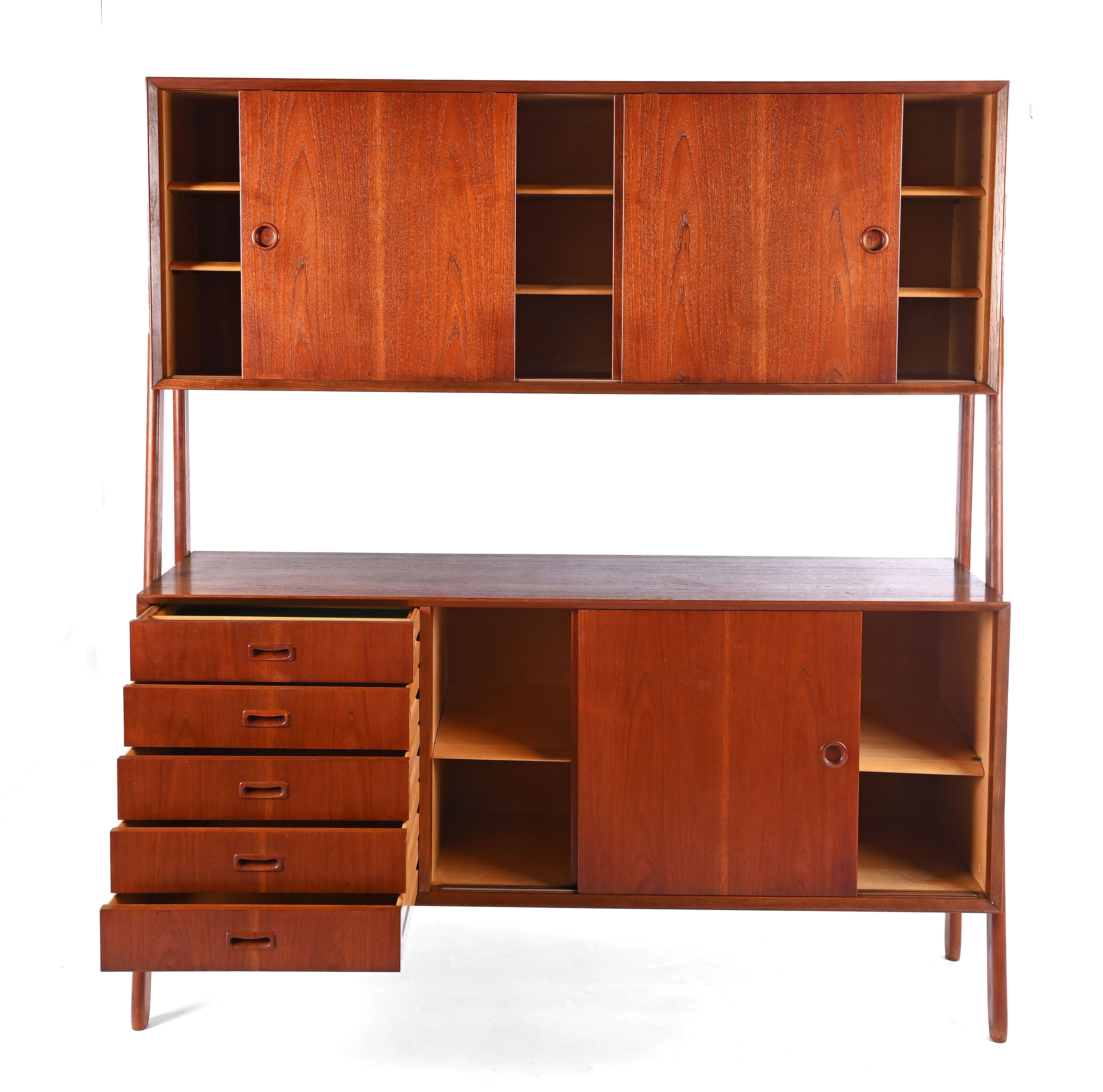 Gunni Omann | Mid-century Danish Gunni Omann teak credenza model 3 ...