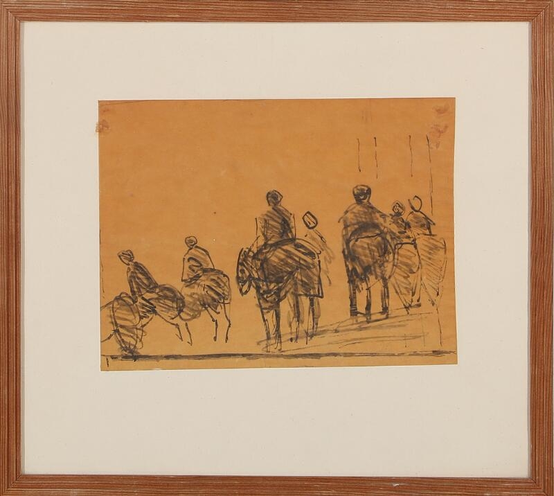 Niels Larsen Stevns | Ryttere i flok (1926 - 1927) | MutualArt