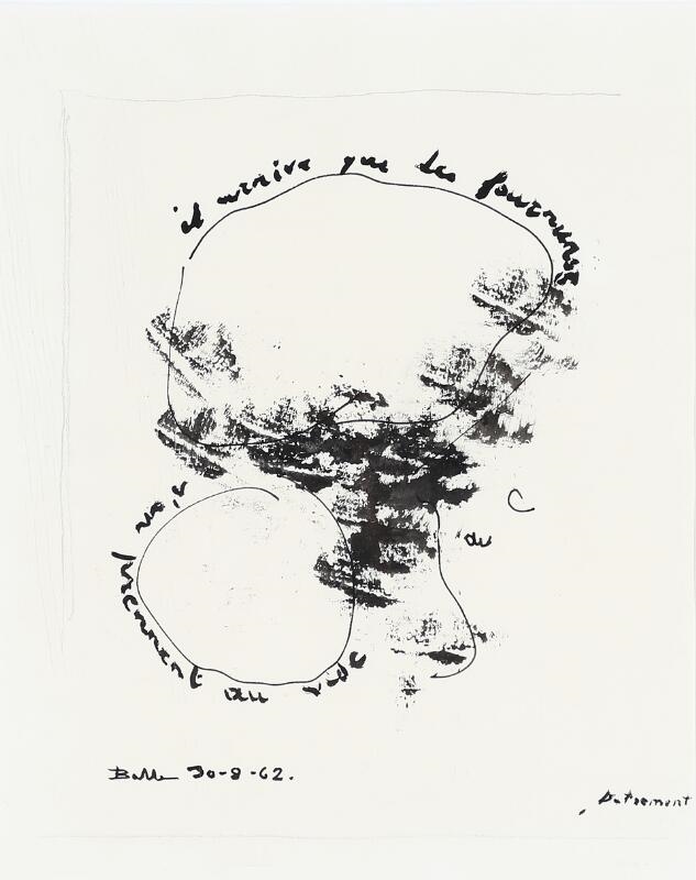 Christian Dotremont | “Il arrive que des fournures s'en prenne au vide ...