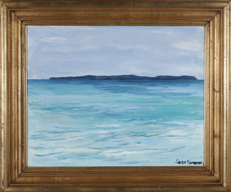 Lars Swane | Hveen set fra stranden ved Skodsborg | MutualArt