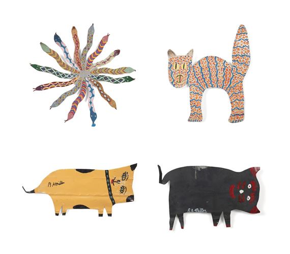Tubby Brown | Snake Wheel and Spotted Cat; Black Cat and Tan Cat ...