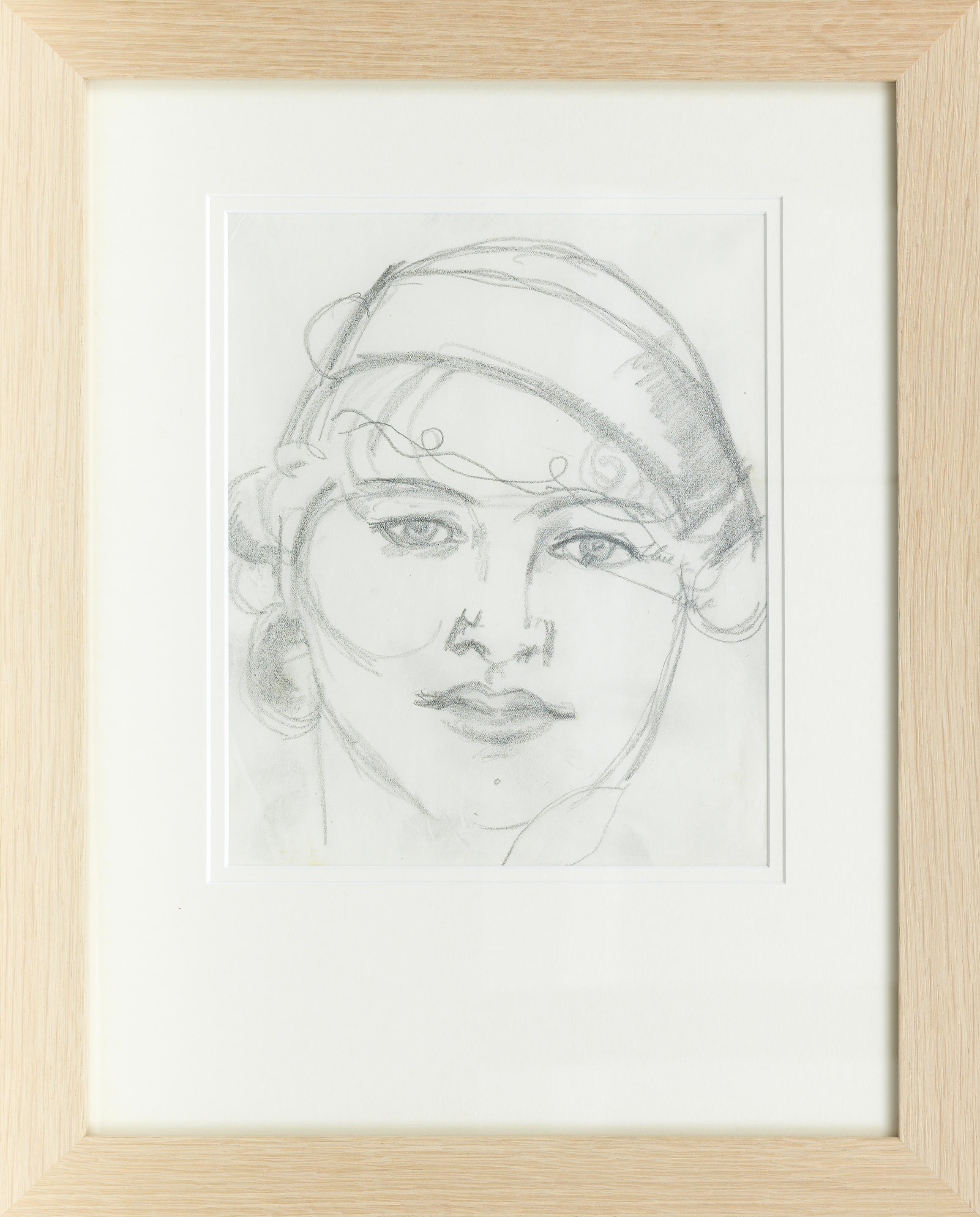 John Duncan Fergusson | Portrait of a Lady in a Pillbox Hat | MutualArt